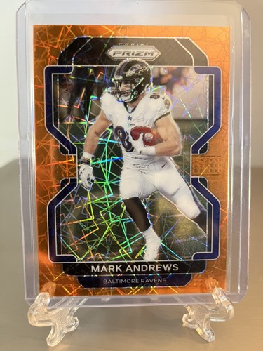 2021 Panini Prizm Football Mark Andrews Orange Laser Baltimore Ravens ...