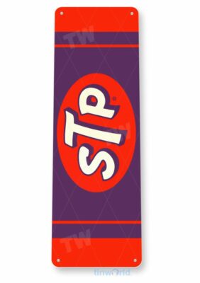 STP TIN SIGN 11X4 TESTED PRODUCT FORMULA ONE TEAM OIL LUBRICANT RUSTY ...