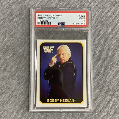 1991 Merlin WWF #123 Bobby Heenan "The Brain" Italian PSA 9 | eBay