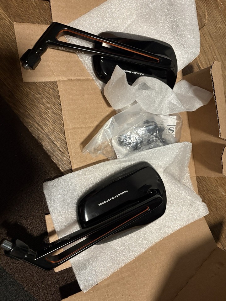 Adversary Collection Harley Mirrors (blk/orange) | eBay Australia