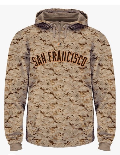 San Francisco Giants MLB Authentic Collection Digi Camo Hoodie sz XL ...