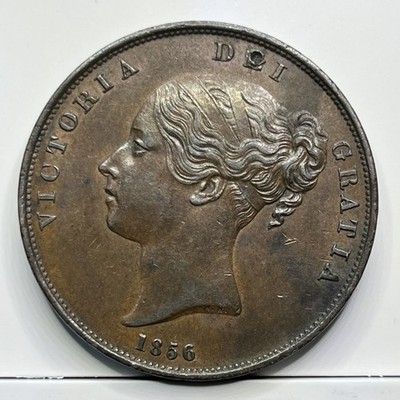 1856 United Kingdom Penny Coin - Extremely Fine - Queen Victoria | eBay ...