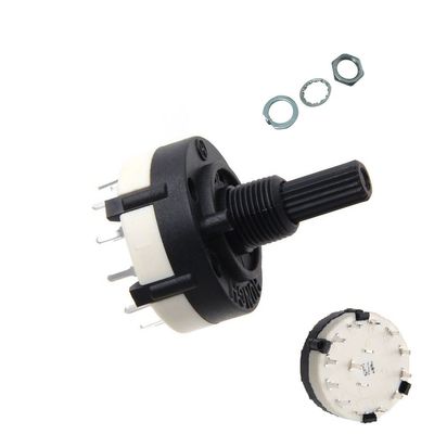 1pcs AC 125V RS26 1 Pole Position 12 Switch Band Rotary Channel Thread ...