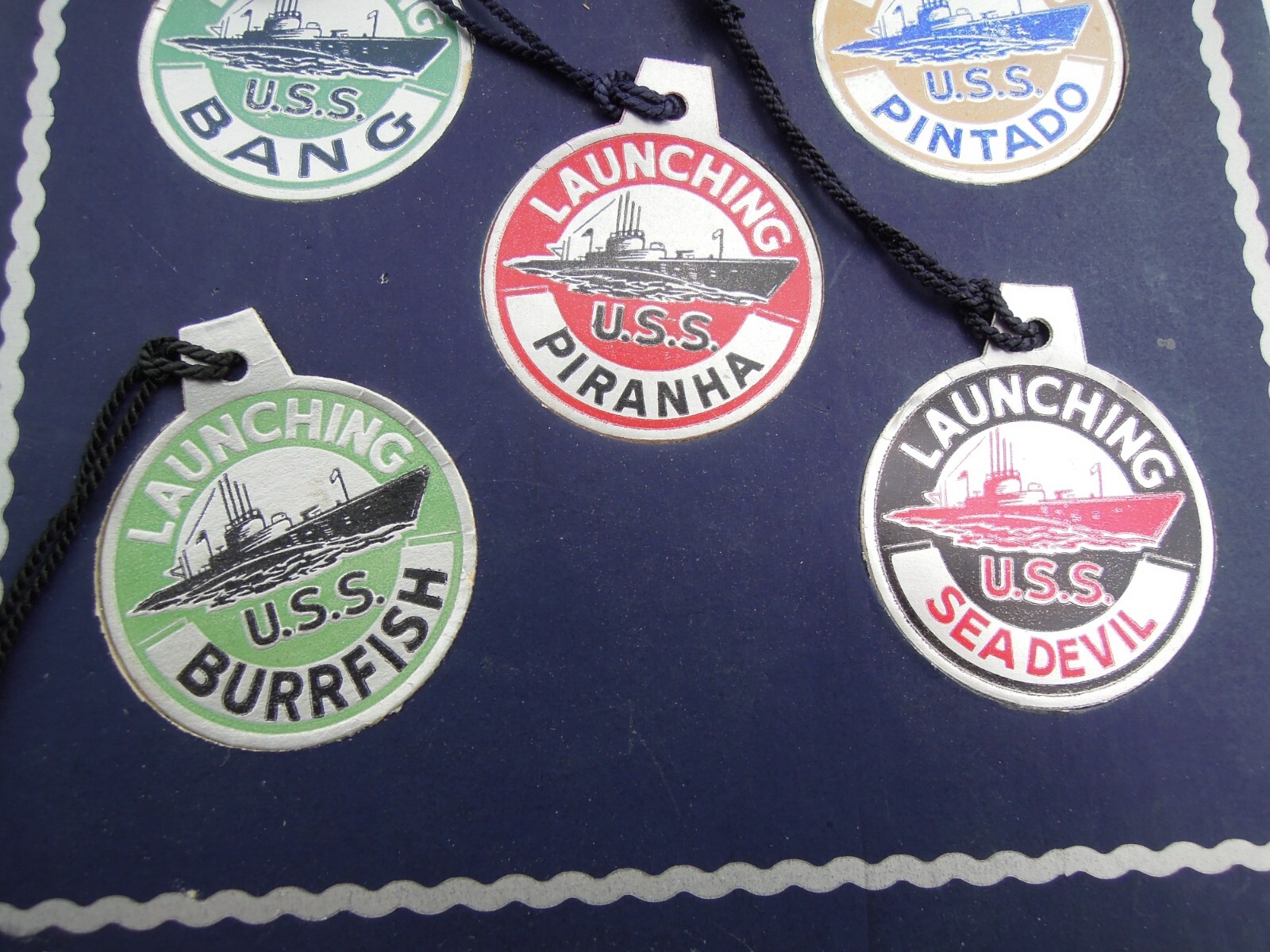 Portsmouth Navy Yard - Submarine Launch Tags - WW II Sub - Collector ...