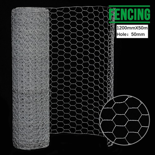 50M×1.2M Galvanized Chicken Woven Wire Mesh Rabbit Netting Garden ...