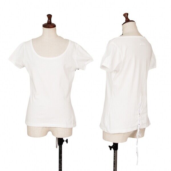 Jean-Paul GAULTIER FEMME Cotton Hem Lace Up Tops Size 40(K Jean-Paul GAULTIER FEMME Cotton Hem Lace Up Tops Size 40(K