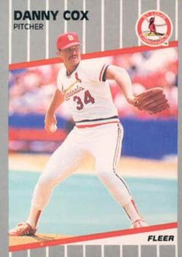 #447 Danny Cox - St. Louis Cardinals - 1989 Fleer Baseball | eBay
