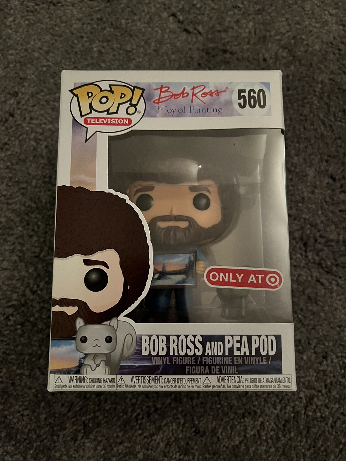 Funko Pop! Televsion #560 Bob Ross And Pea Pod Target Exclusive NEW ...