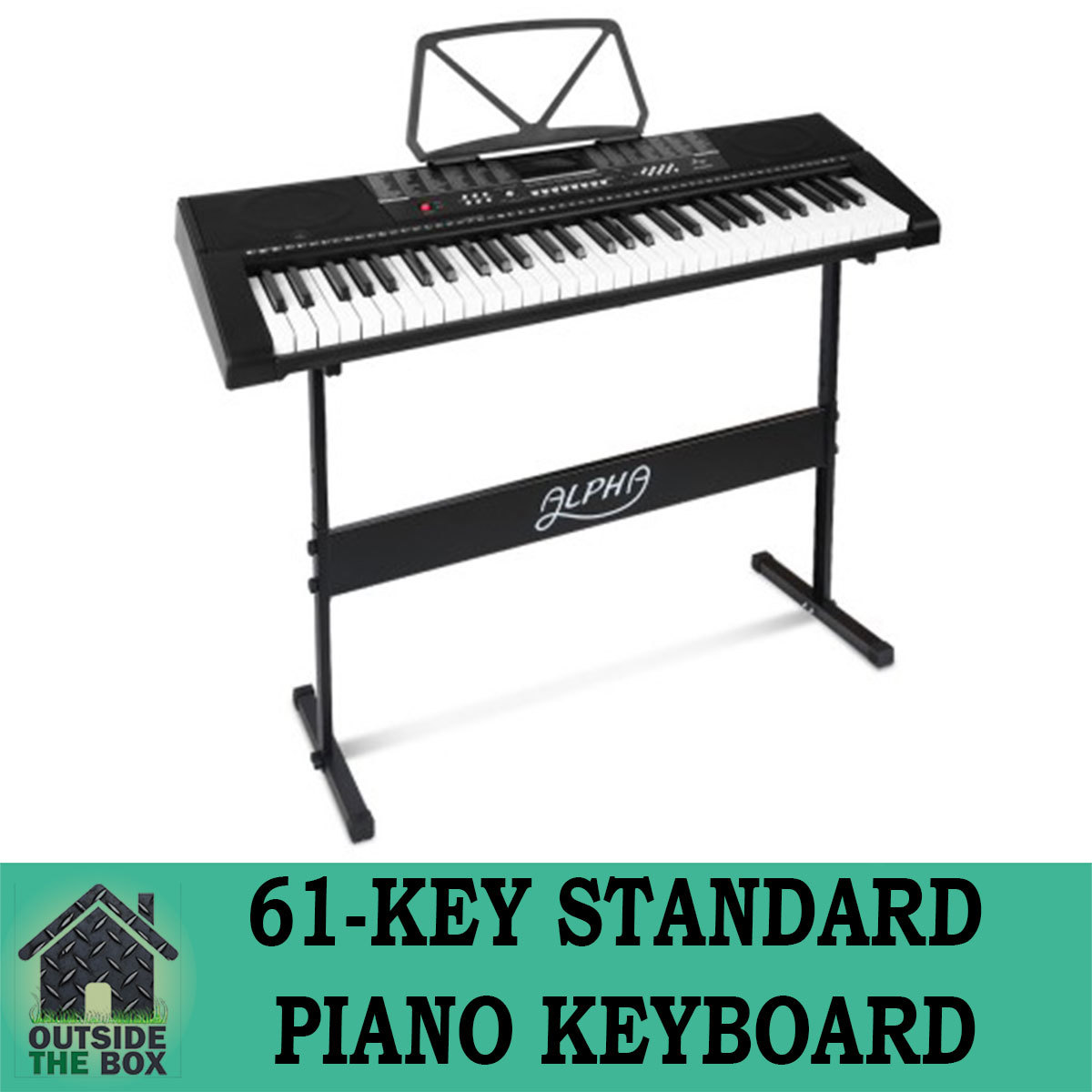 61-Key Electronic Keyboard EK-81 Comprises 61 Full-Size Keys LED ...