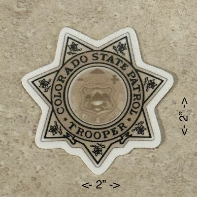 Colorado State Patrol Badge Sticker | eBay