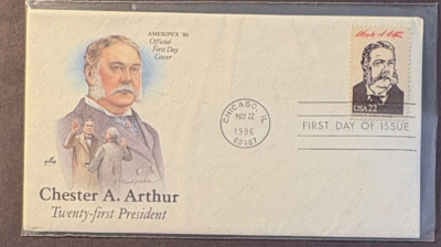#2218c Chester A. Arthur FDC with ArtCraft cachet | eBay