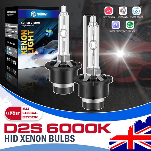 2pcs D2S HID HEADLIGHT BULBS LED CONVERSION KIT XENON 6000K Super ...