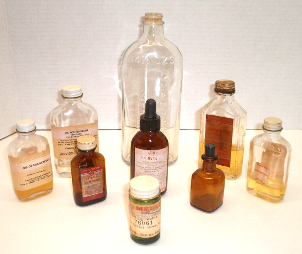 Vintage Lot of 9 Medicines Cures Home Health of Yesteryear Old Time ...