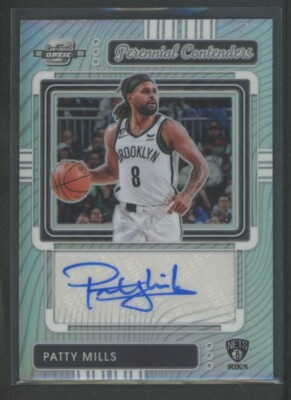 2022-23 Patty Mills 02/99 Auto Panini Contenders Optic Holo Autographs ...