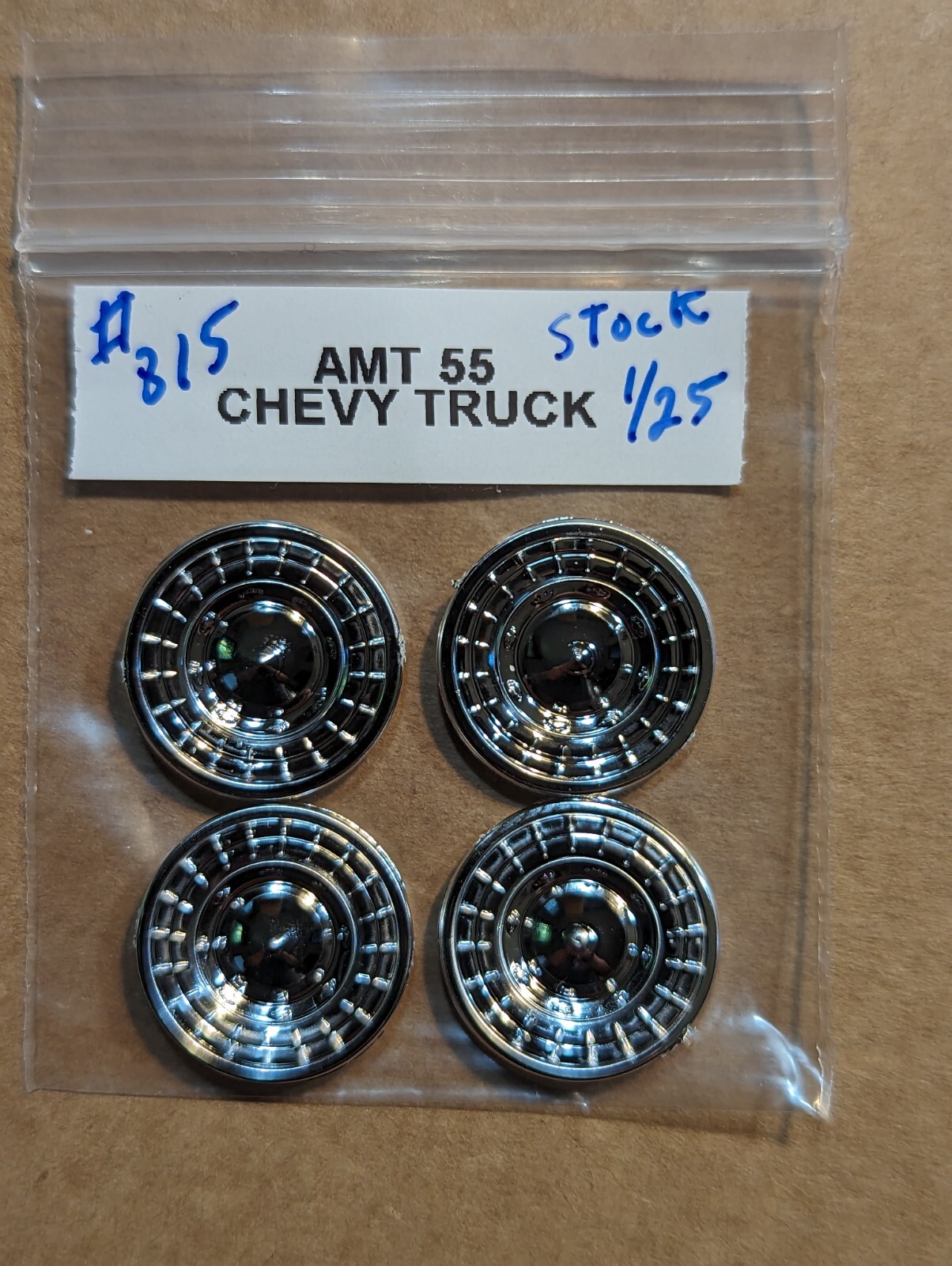 AMT 55 CHEVY TRUCK STOCK WHEELS NEW! 1/25 #815 | eBay