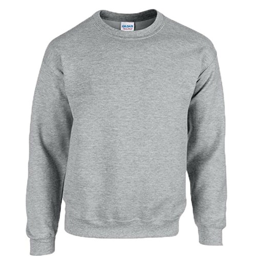 Gildan Sweatshirt Men's Heavyweight Cotton Poly Long Sleeve Crew Neck ...