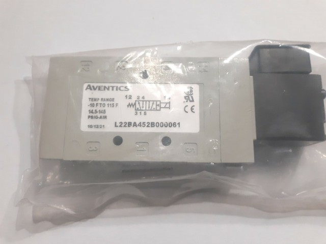 Numatics L22BA452B000061 237-569B 100-120 VAC Pneumatic Solenoid Valve ...