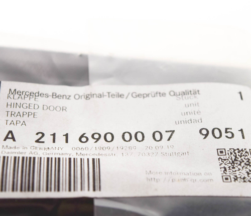 NEW MERCEDES-BENZ E W211 TRUNK PANELING FLAP A21169000079051 ORIGINAL ...