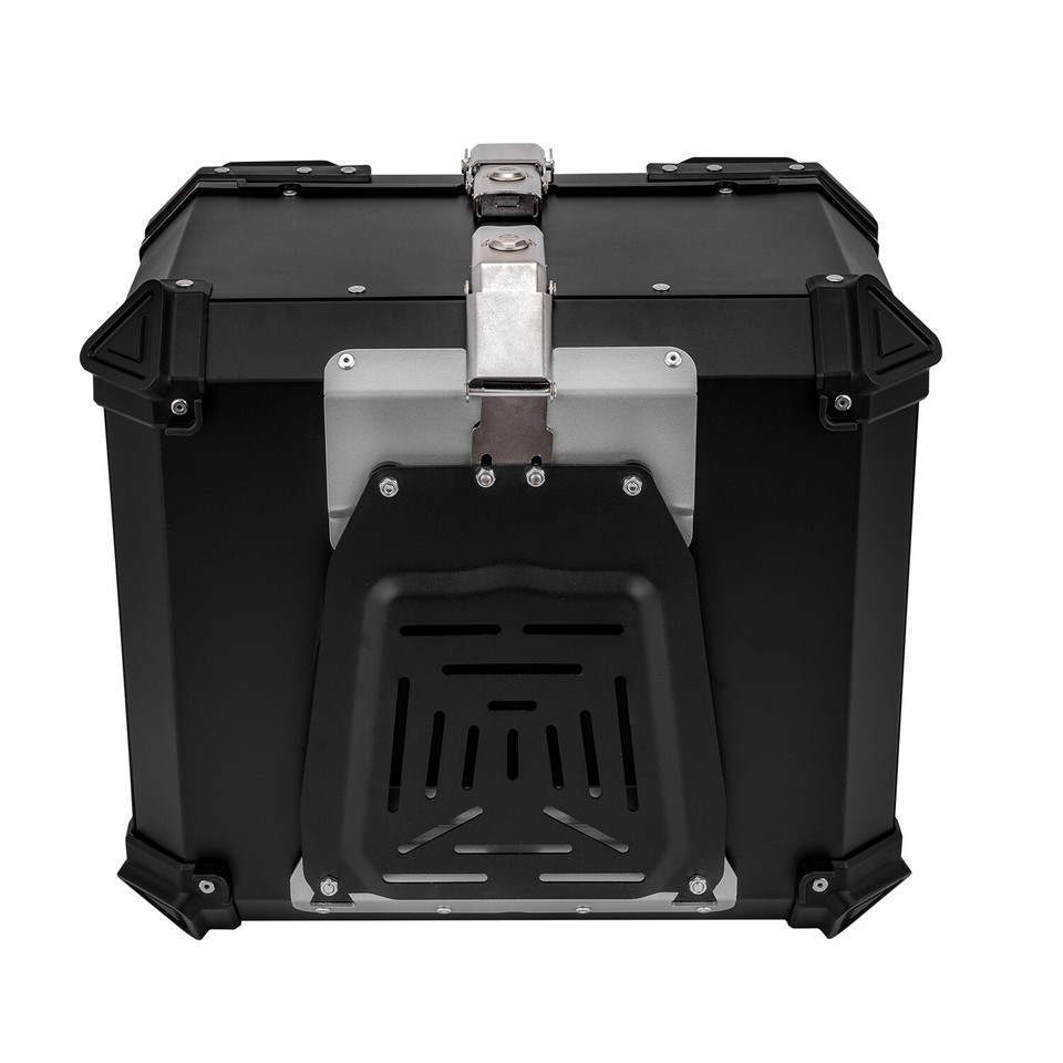 56L Black Motorcycle Luggage Waterproof Tail Box Scooter Trunk Storage ...