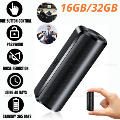 Spy Digital Voice Recording Magnetic Mini Hidden Audio Recorder Device ...
