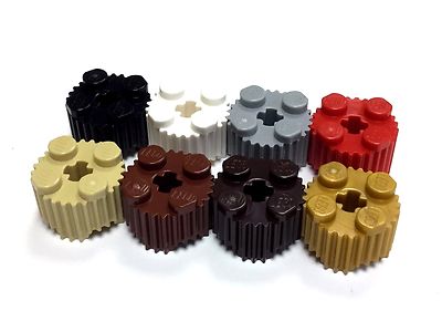 LEGO 92947 Brick, Round 2 x 2 with Axle Hole and Grille / Fluted ...