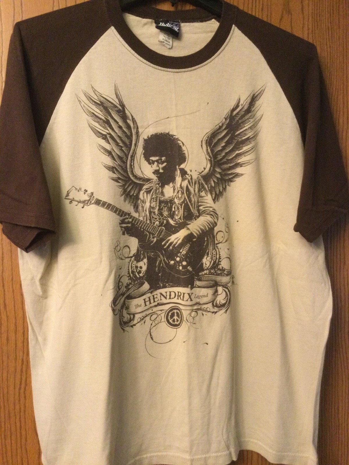 Jimi Hendrix - Brown Ringer - XL - Hybrid - Gem