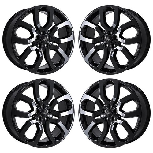 22" LAND ROVER RANGE ROVER GLOSS BLACK EXCHANGE WHEELS RIMS FACTORY OEM ...