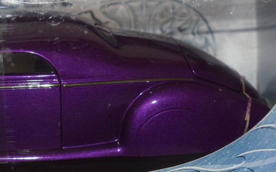 Hot Wheels Lincoln Zephyr Purple - 1:18 Scale Diecast NEW in Box - 100% ...