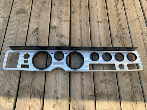 70-81 TRANS AM SPUN ALUMINUM DASH GAUGE BEZEL A/C VERY GOOD CONDITION | eBay