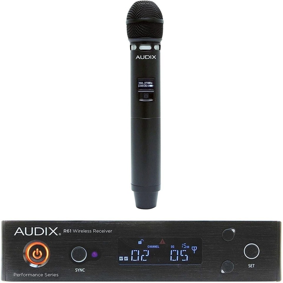 Audix AP61VX5 True Diversity Receiver with H60/Vx5 Handheld Transmitter ...