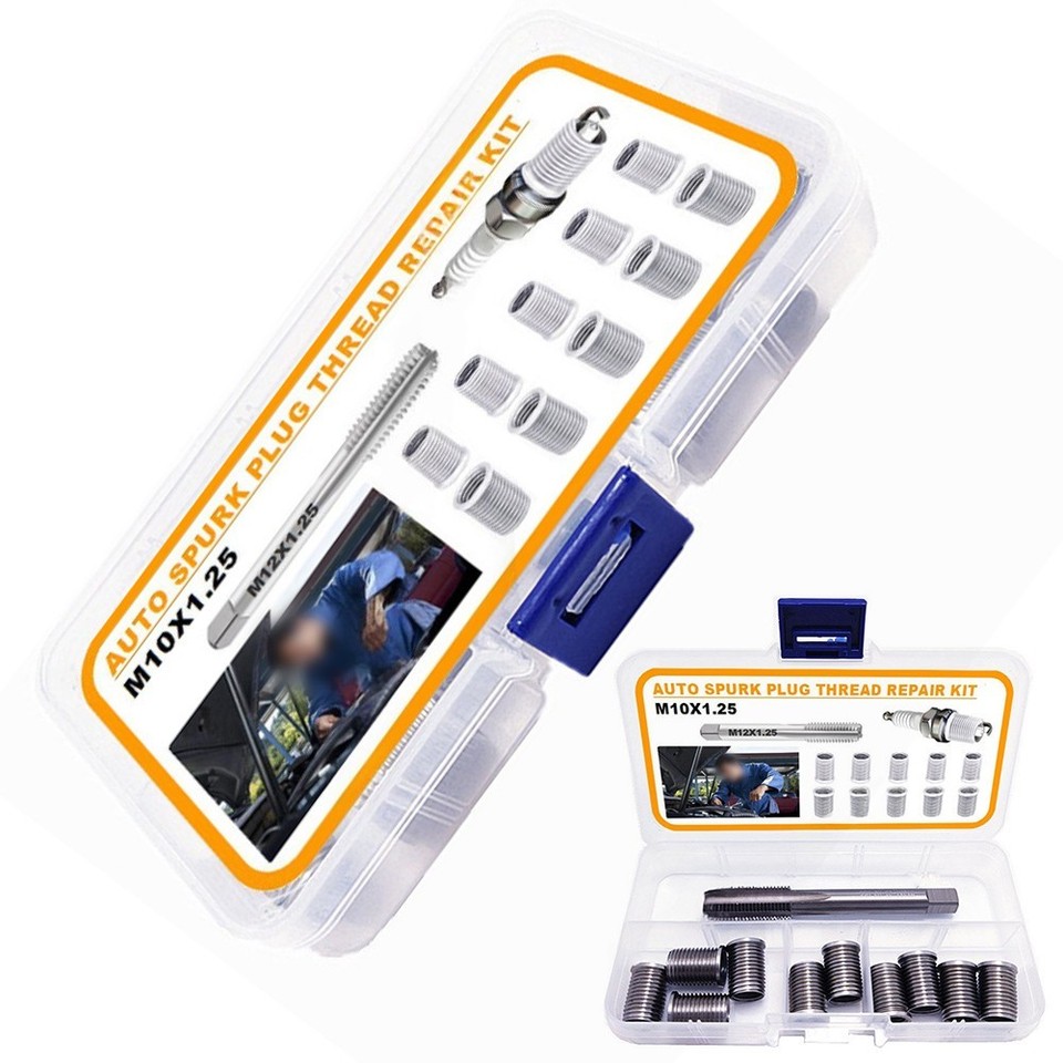 M10X1.25 Tap Thread Repair Kit Stainless Steel Inserts High-speed Steel ...