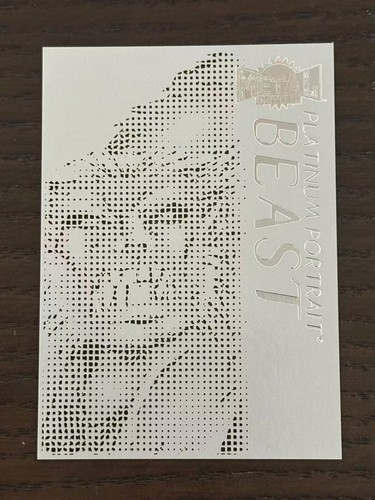 2024 Upper Deck Marvel Metal Universe Avengers Platinum Portrait Beast ...