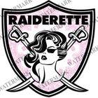 Las Vegas Raider Raiderette Bandanna sticker- Football fan female ...