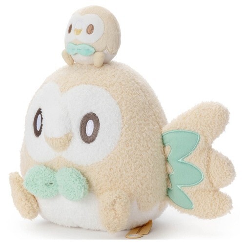 Pokemon Pokepeace Rowlet with Mini Plush Ver. Plush Doll JAPAN OFFICIAL ...
