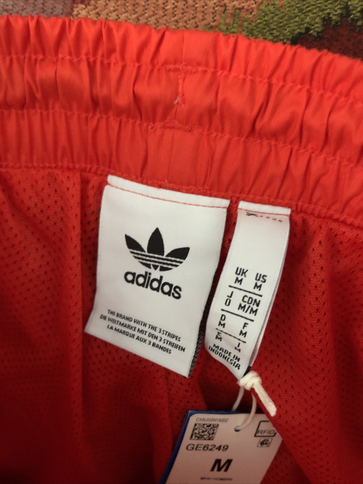 adidas Originals 3D Trefoil 3 Stripes Track Pants Red NWT Size M Mens ...