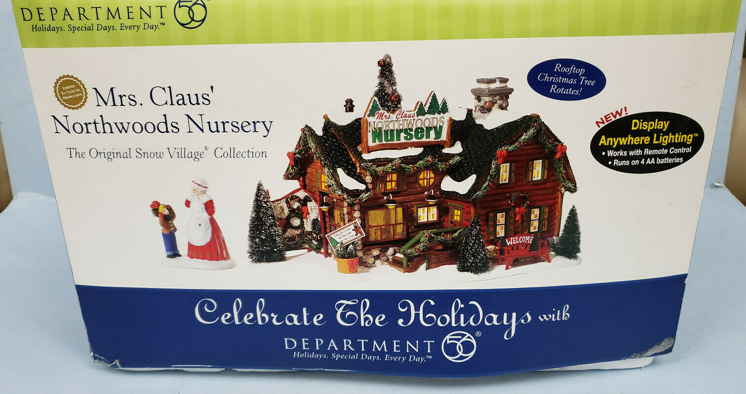 Dept 56 Snow Village Mrs Claus Northwoods Nursery, 56.55601 WITH BOX ...