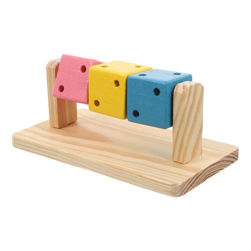 Wooden Teething Toys Bamboo Sticks for Rabbits Chewing Blocks Hamsters ...