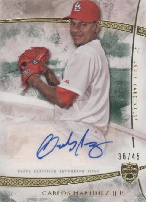 2014 Topps Supreme - Autographs Carlos Martinez #SA-CM Green /45 (AU ...