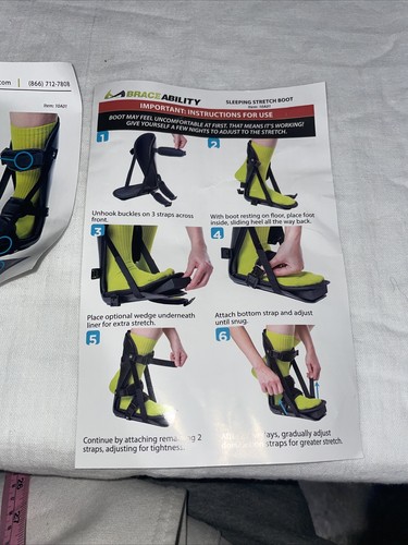 SLEEPING STRETCH BOOT Plantar Fasciitis Foot Splint Adjustable Achilles ...