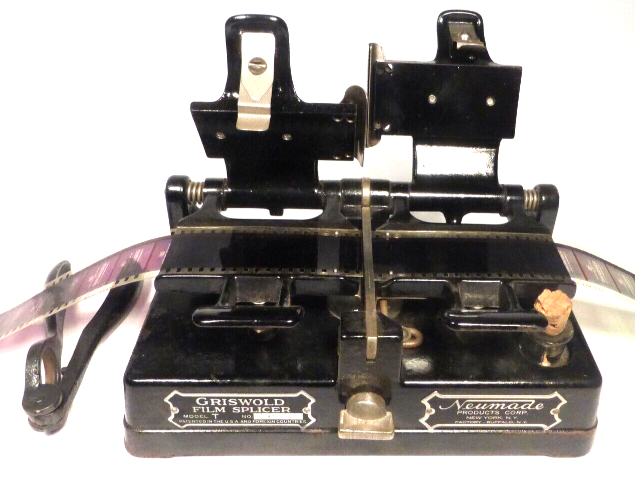 1940'S new old stock GRISWOLD 35MM FILM SPLICER for acetate & nitrate ...