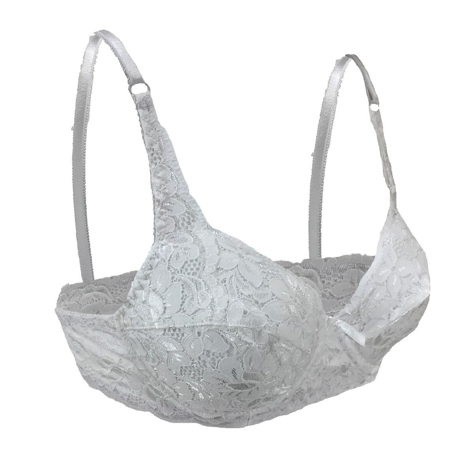 Ladies All over Lace Cup Underwired Bra slightly padded 34-46 B C D DD ...