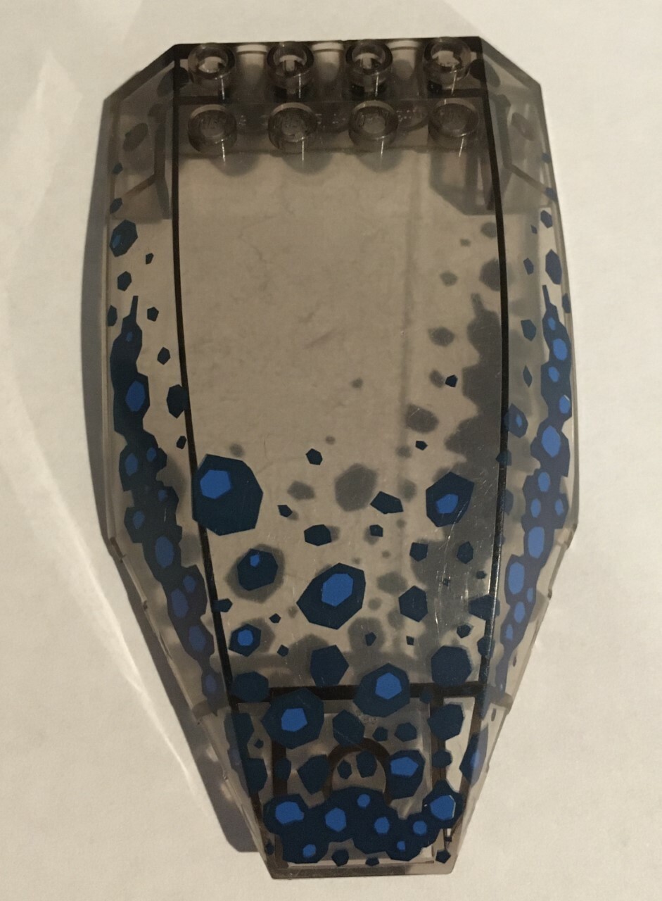 1 Lego 45705 Curved Windscreen 6x10x2 with Blue Bubbles Pattern From ...