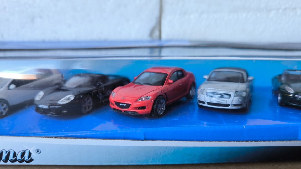 CARARAMA 1:72 1/72 SCALE CARS 6 PACK GOLF PORSCHE MAZDA RX-8 AUDI BMW MITSUBISHI | eBay
