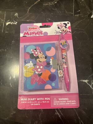 Disney Minnie Mouse Diary Set w/ Pen | eBay