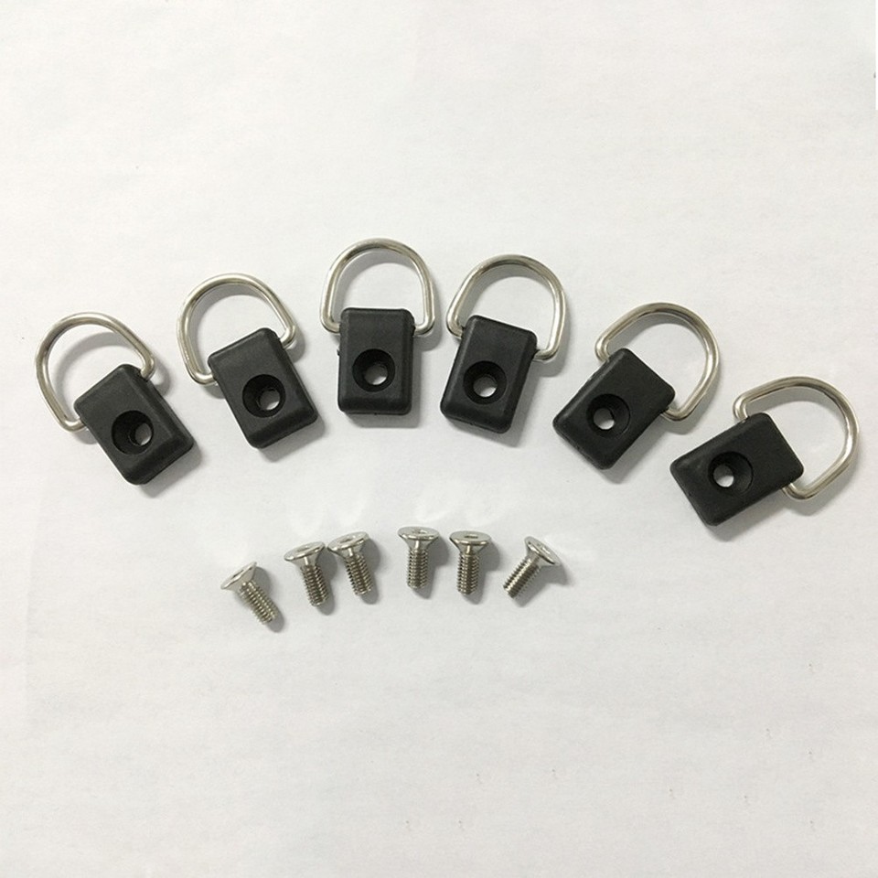 12 Pcs Rowing Rigging Stainless Steel D-ring Canoe Kayak Fishing Bungee | eBay
