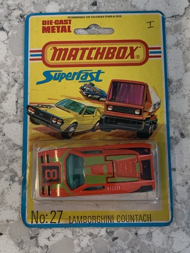 1975 MATCHBOX SUPERFAST #27 LAMBORGHINI COUNTACH CARDED | eBay