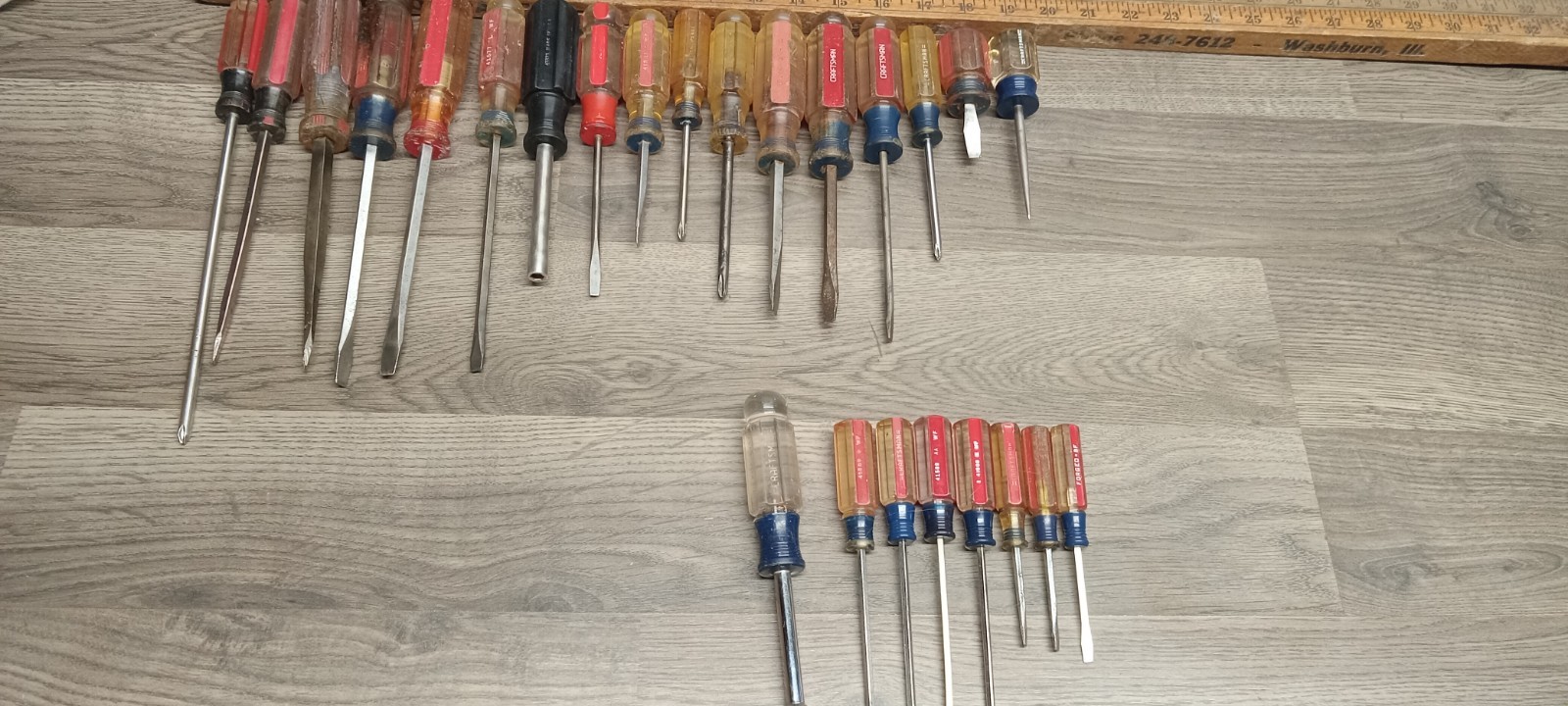 LOT of 20 Assorted Vintage Craftsman USA Screwdrivers Flat Head ...