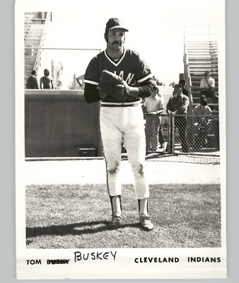 CLEVELAND Indians BASEBALL Player TOM BUSKEY Vintage 1970s Press Photo ...