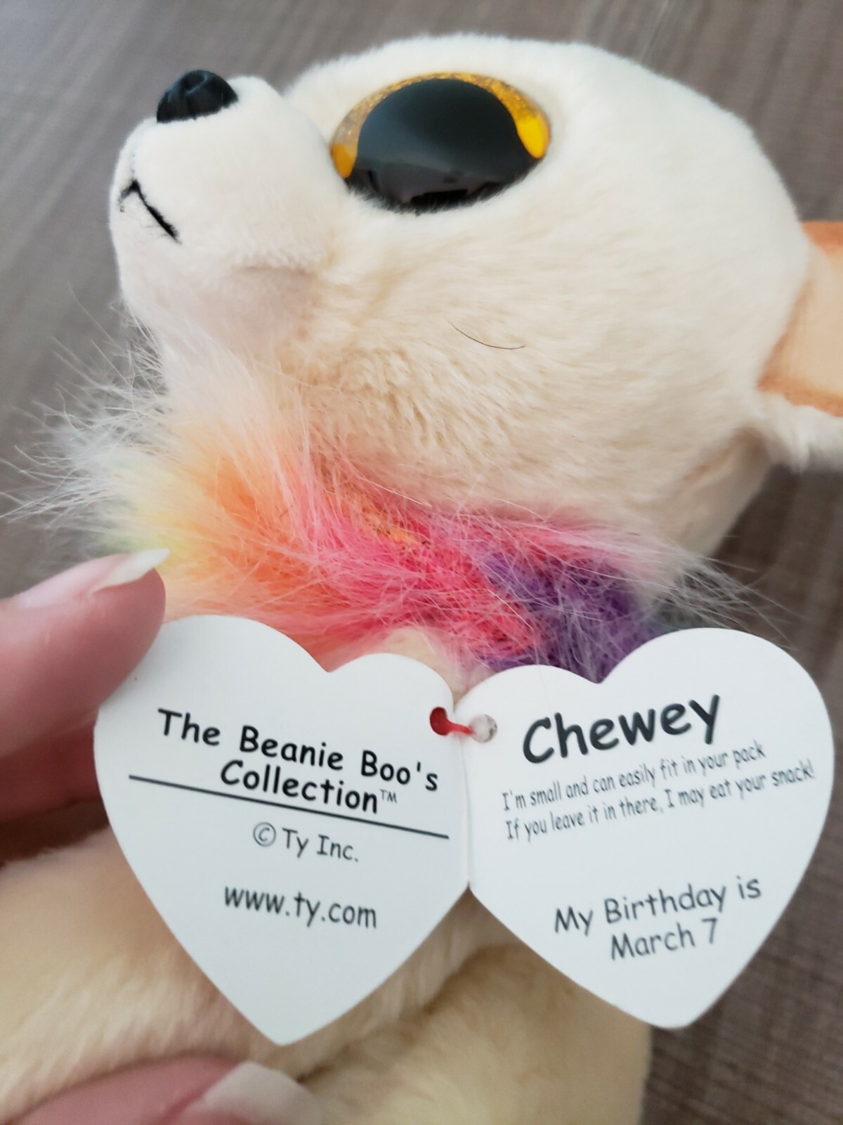 TY Beanie Boos collection Chewy Chihuahua Rainbow Fuzzy Neck | eBay