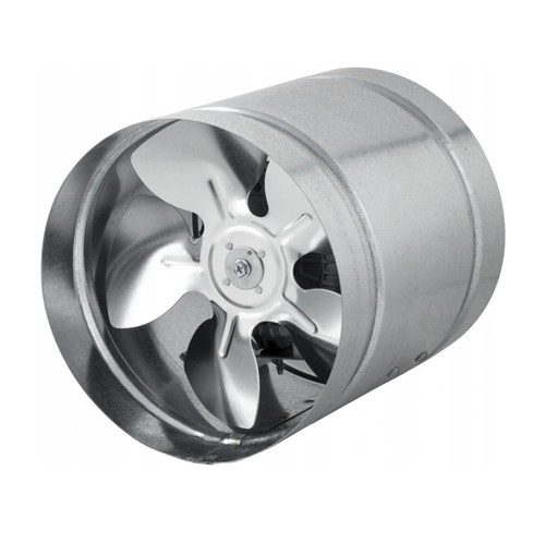 Inline Industrial Extractor Fan Commercial Metal Duct Axial Ventilator ...